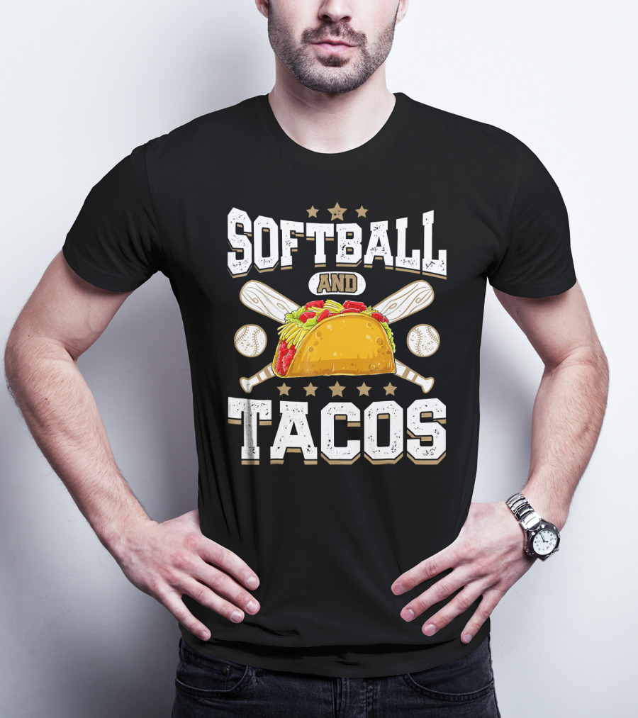 Softball And Tacos Girls Home Run Fiesta T-Shirt