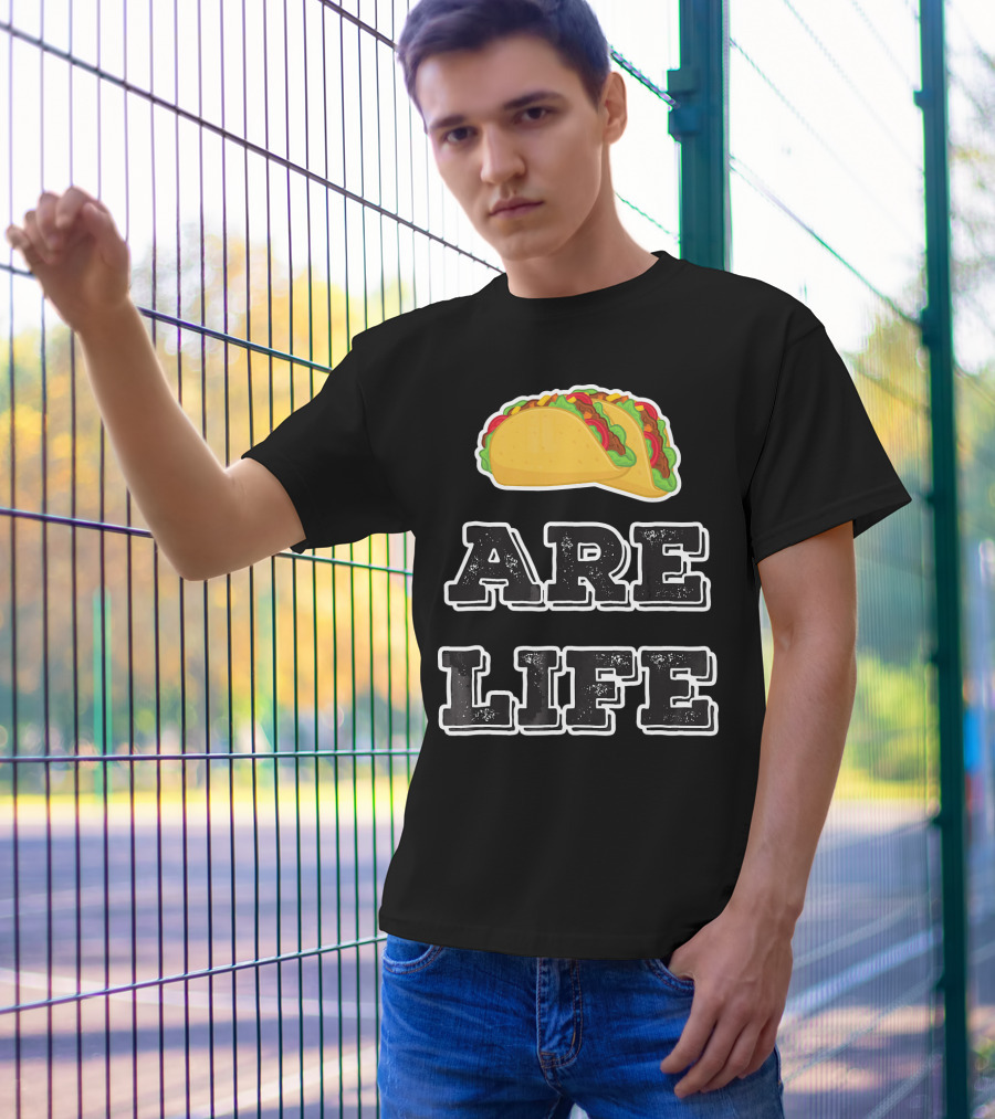 Tacos Are Life Trendy Food Emoji T-Shirt