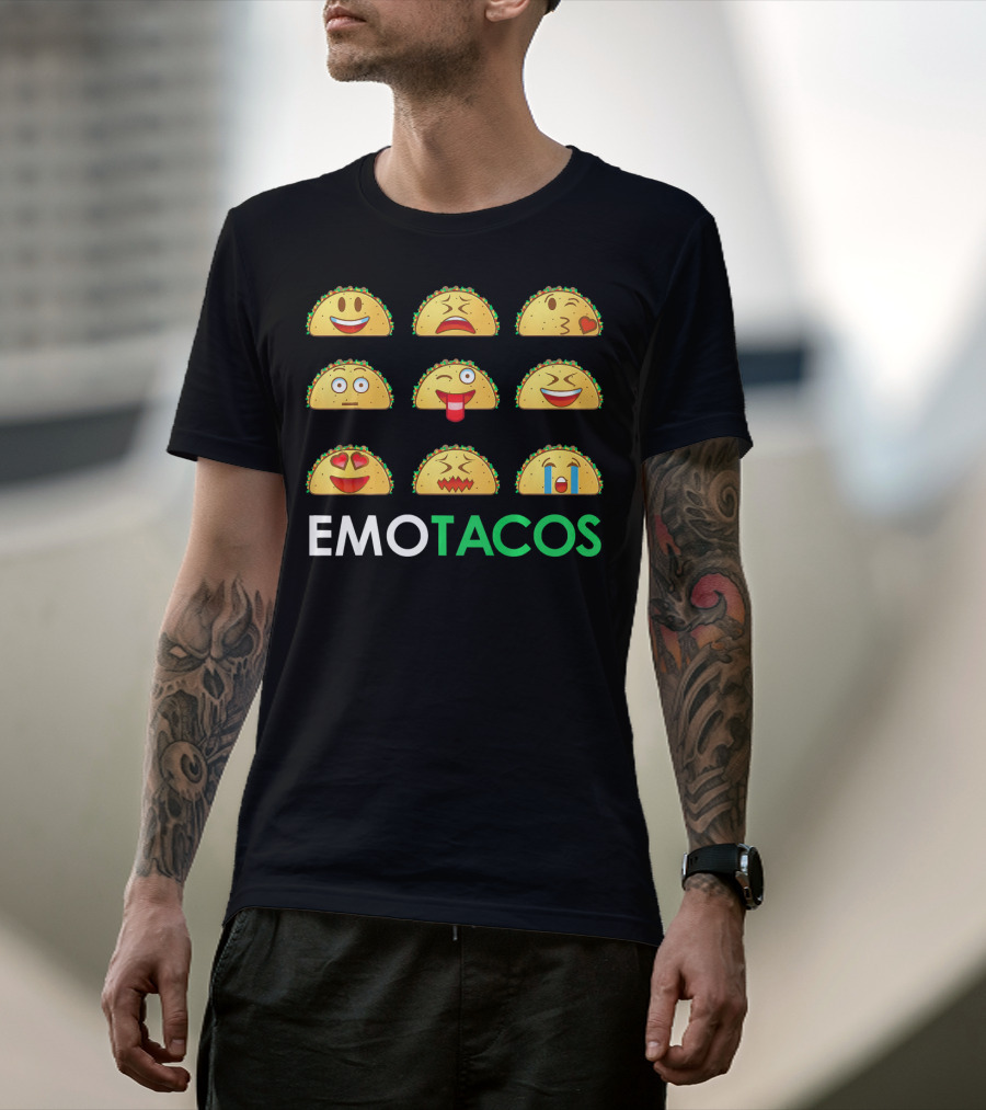 EmoTacos Nine Taco Emoji Expressions T-Shirt