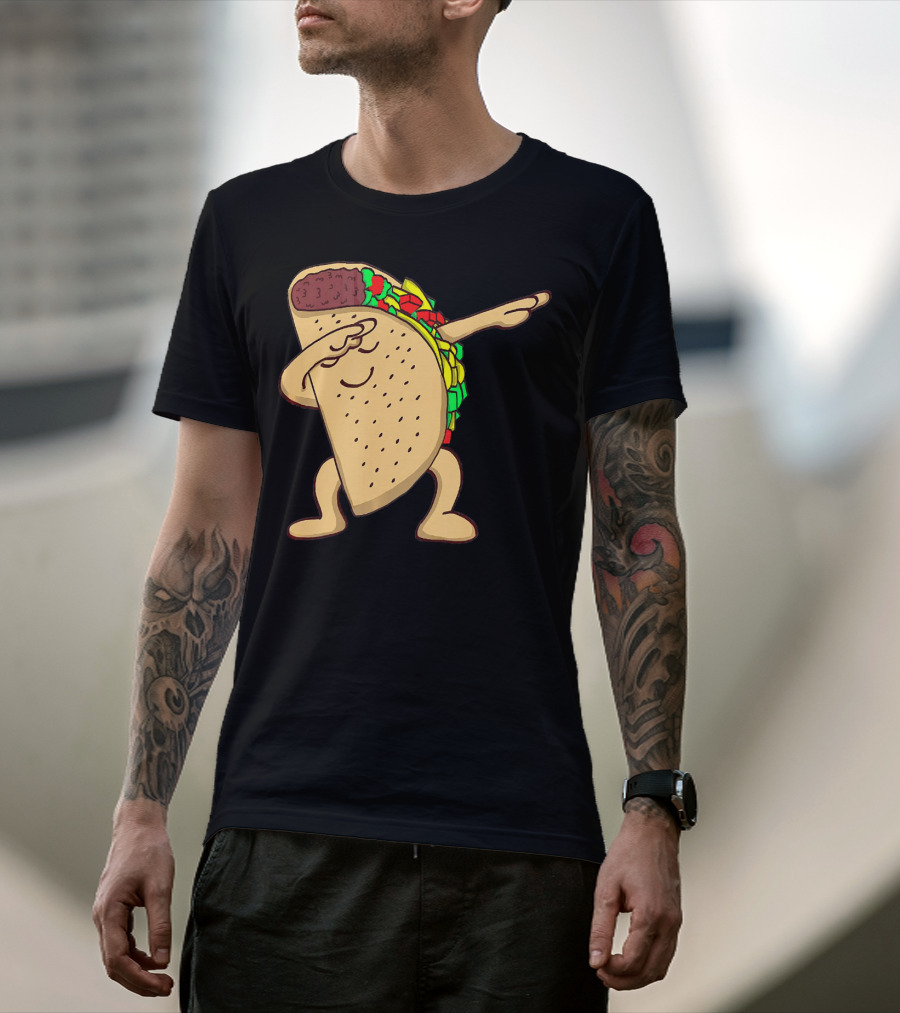 Funny Dabbing Taco Dance Pose T-Shirt