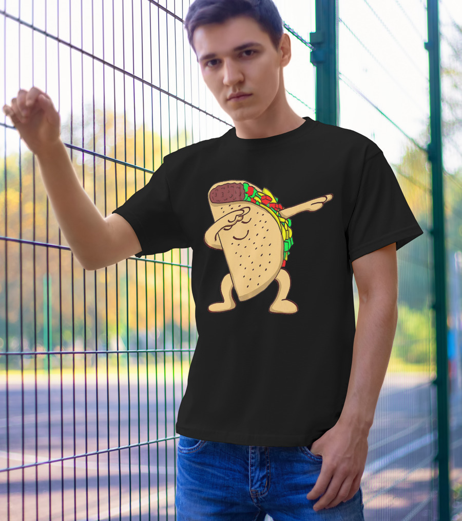 Funny Dabbing Taco Dance Pose T-Shirt