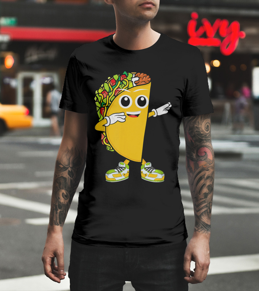 Dabbing Taco Dance Fun Celebrate Fiesta T-Shirt