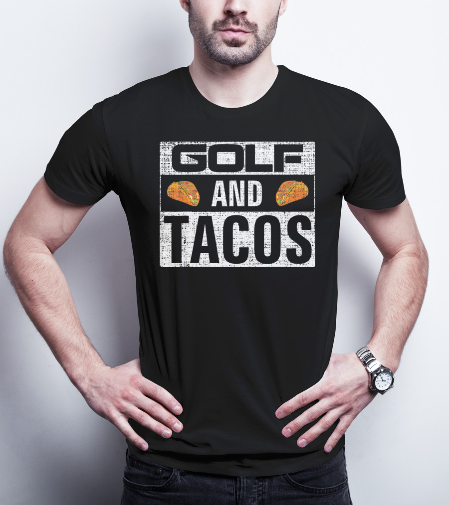 Golf And Tacos Vintage Funny Spo T-Shirt