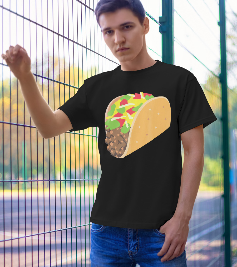 I Love Tacos Emoji Mexican Taco T-Shirt