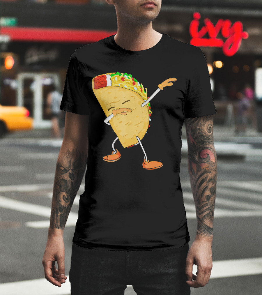 Dabbing Taco Mexican Food Lover Dance Fiesta T-Shirt