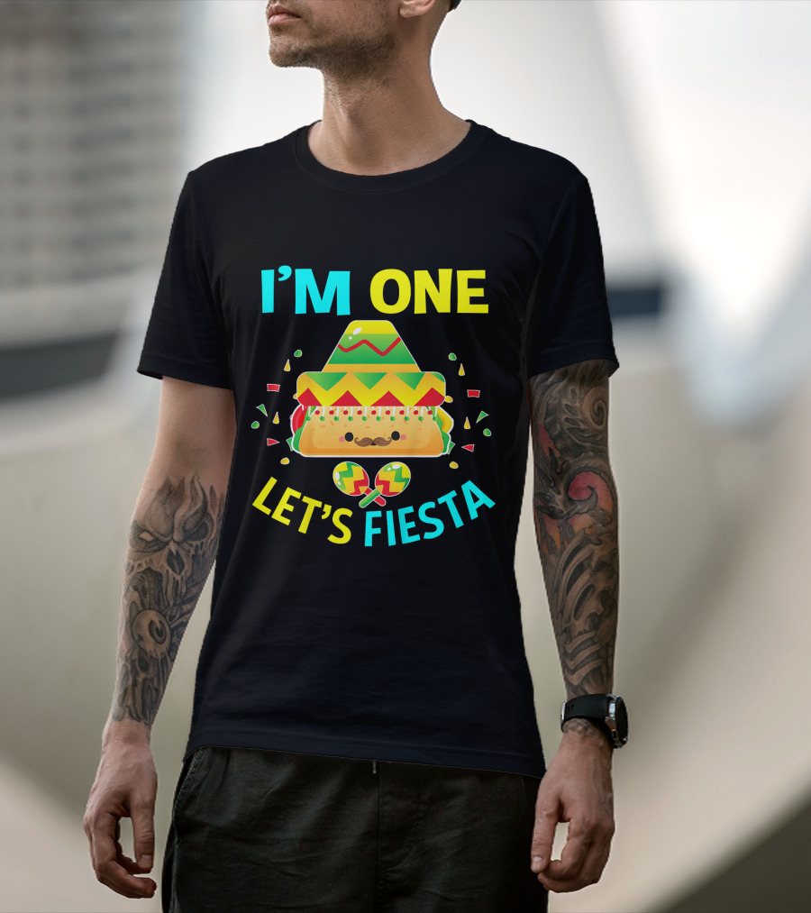 I'm One Let's Fiesta Taco 1st Birthday T-Shirt