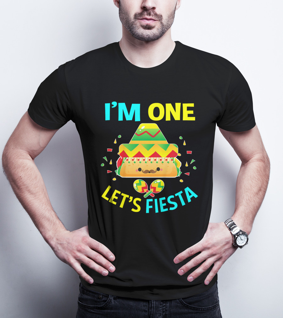 I'm One Let's Fiesta Taco 1st Birthday T-Shirt