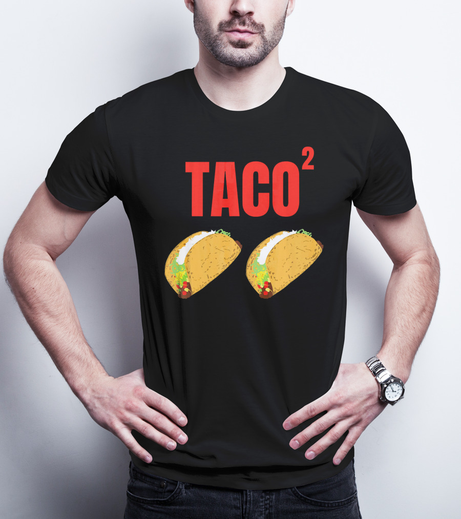 Funny Taco Squared Concept With Colorful Tacos T-Shirt