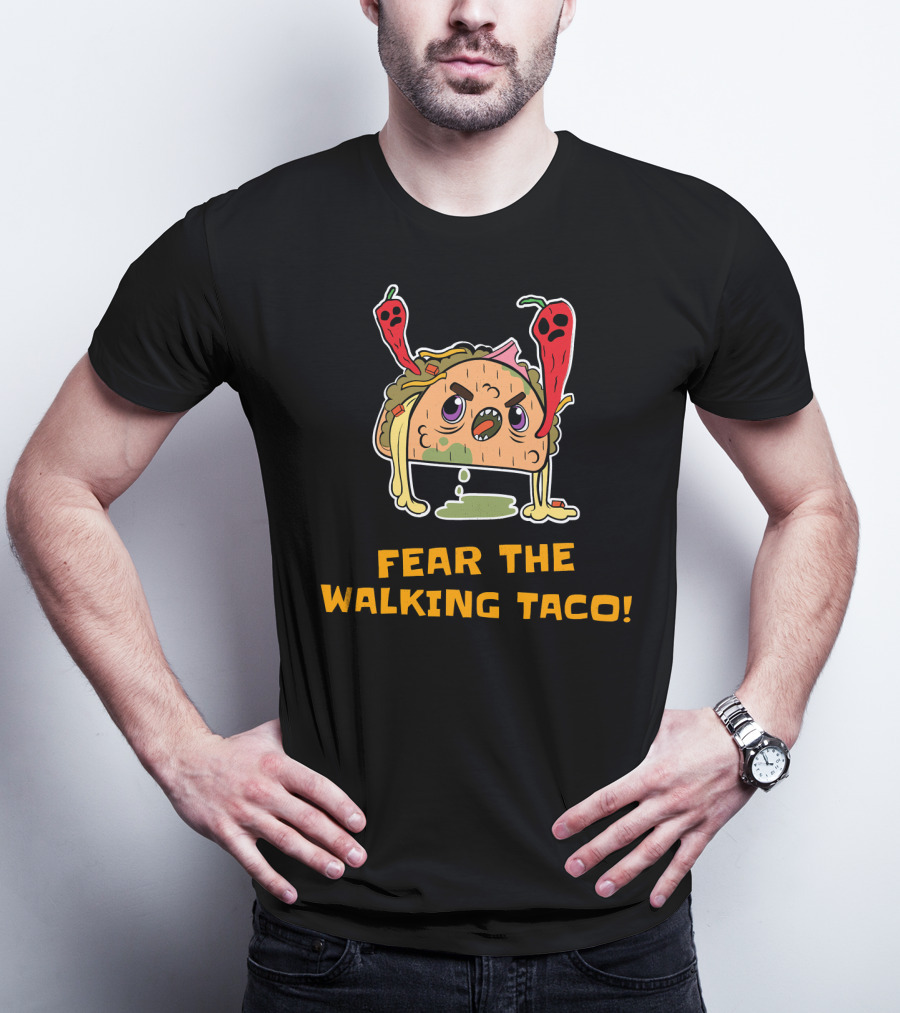 Fear The Walking Taco Hard Shell Ghost Peppers T-Shirt