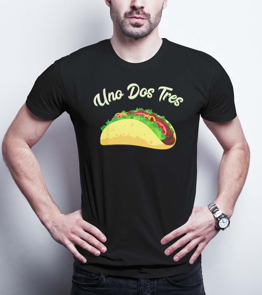 Uno Dos Tres Taco Kids Plus Curve Text T-Shirt