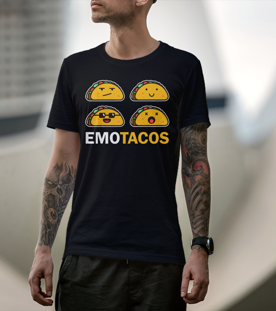 EMO TACOS Emojis Faces And Expressions T-Shirt