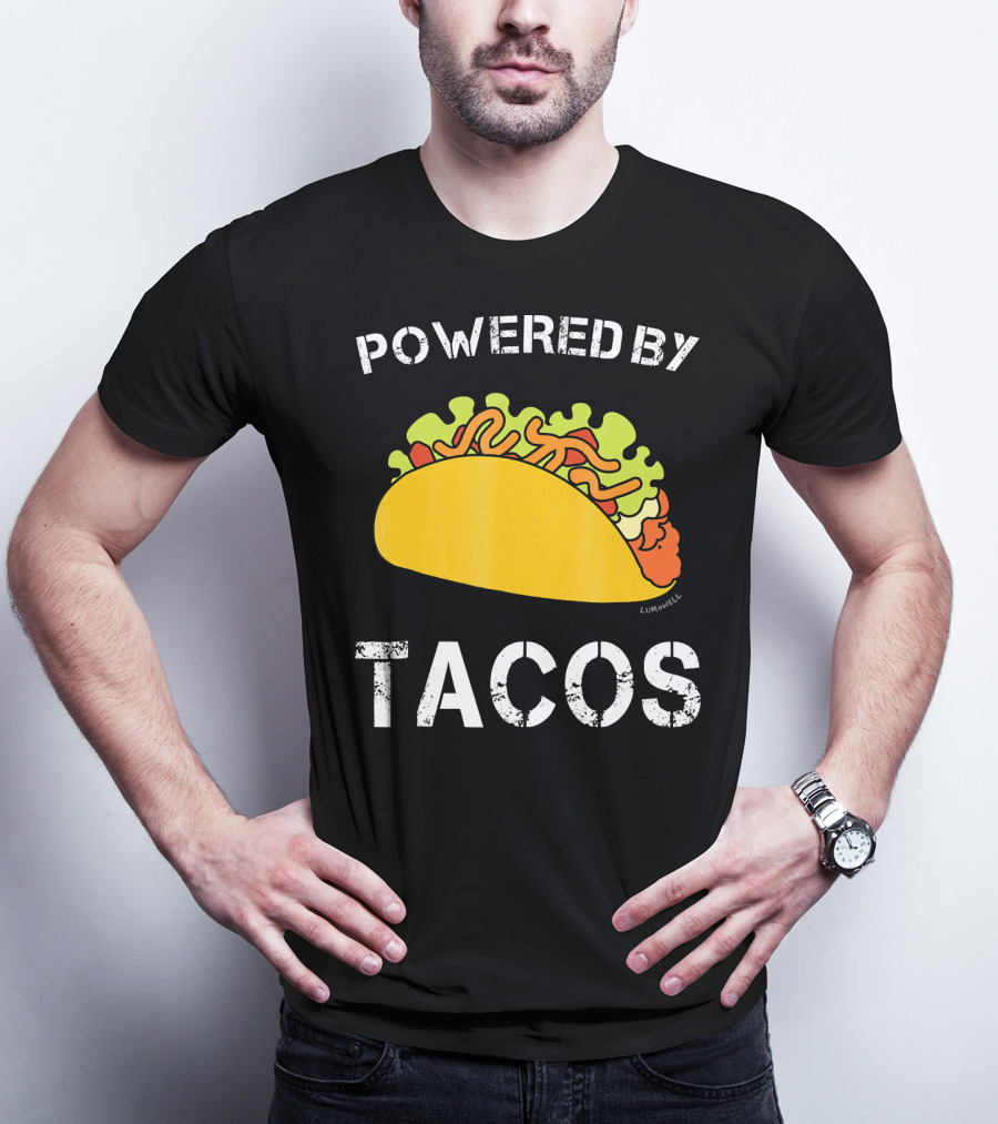 Powered By Tacos Funny Taco Lumowell T-Shirt