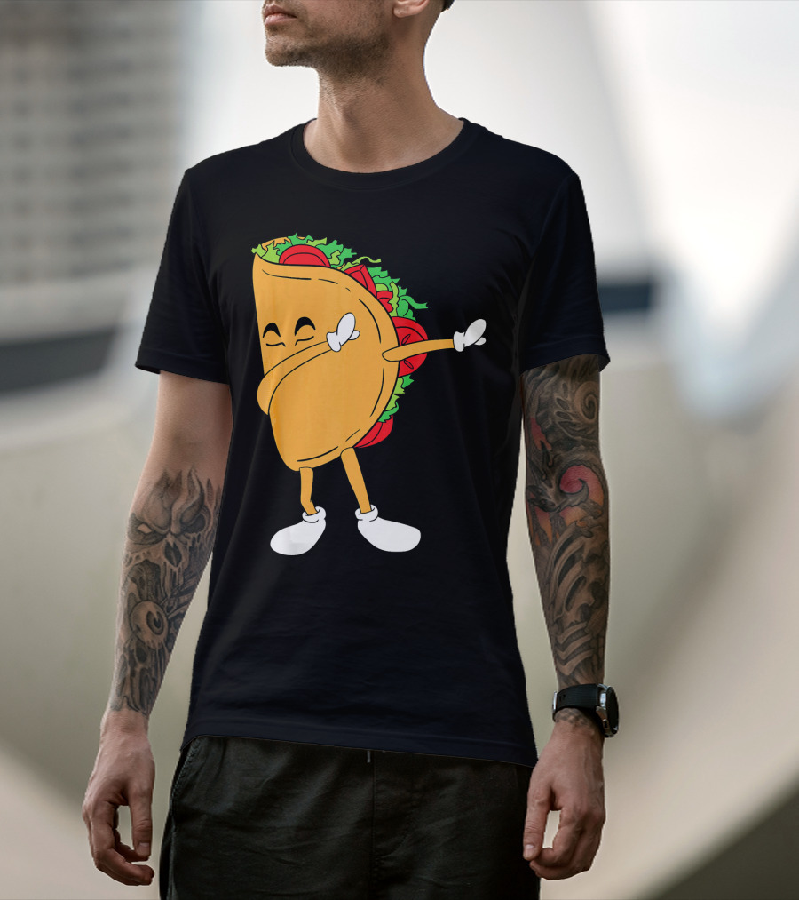 Dabbing Taco Mexico Funny Mexican Food T-Shirt