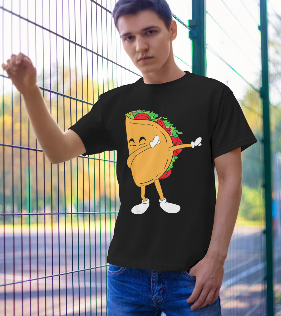 Dabbing Taco Mexico Funny Mexican Food T-Shirt