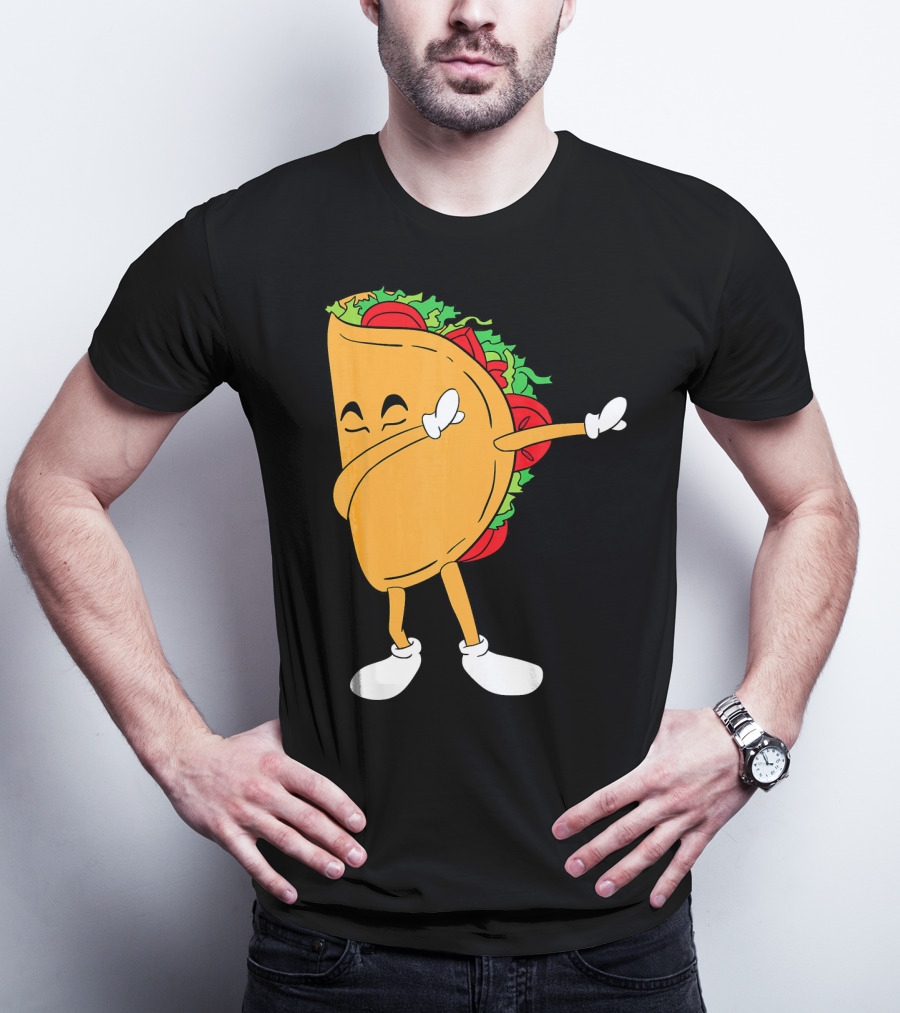 Dabbing Taco Mexico Funny Mexican Food T-Shirt