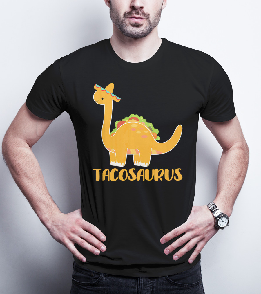Tacosaurus Brachiosaurus Sombrero Funny Taco Dino T-Shirt