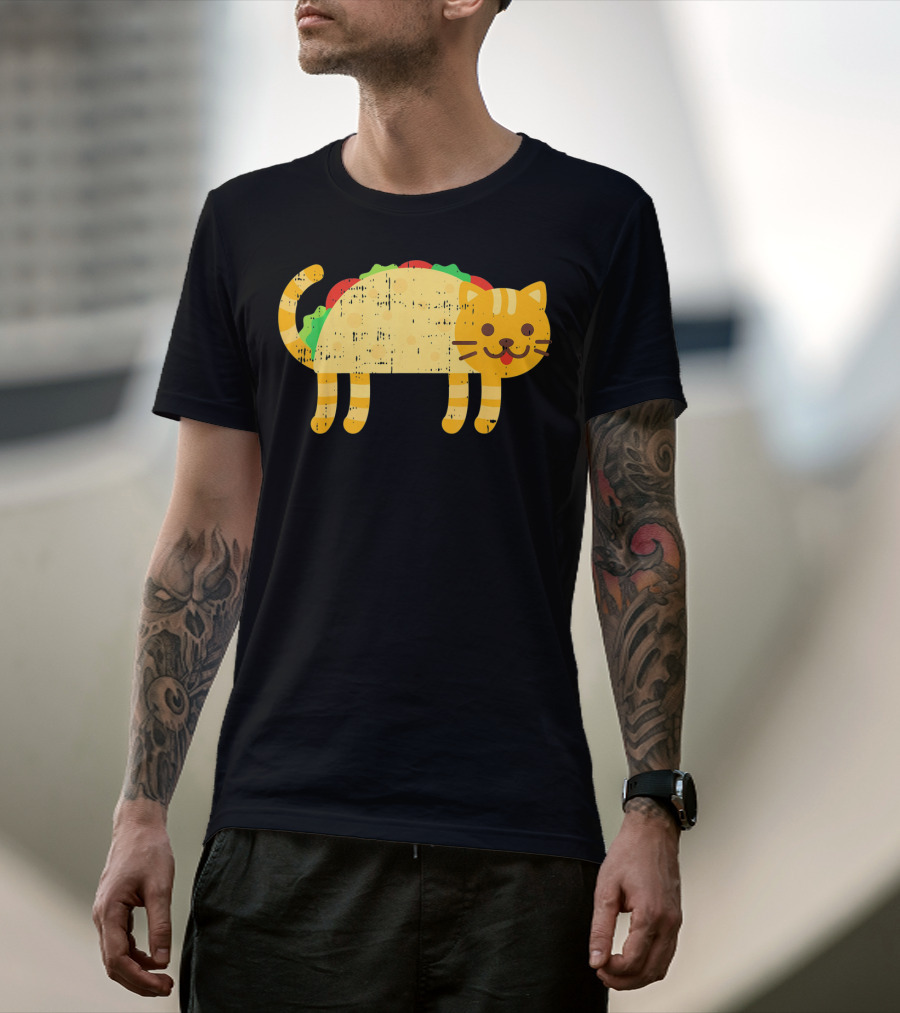 Taco Cat Kitty Kitten Funny Mexican Cinco De Mayo T-Shirt