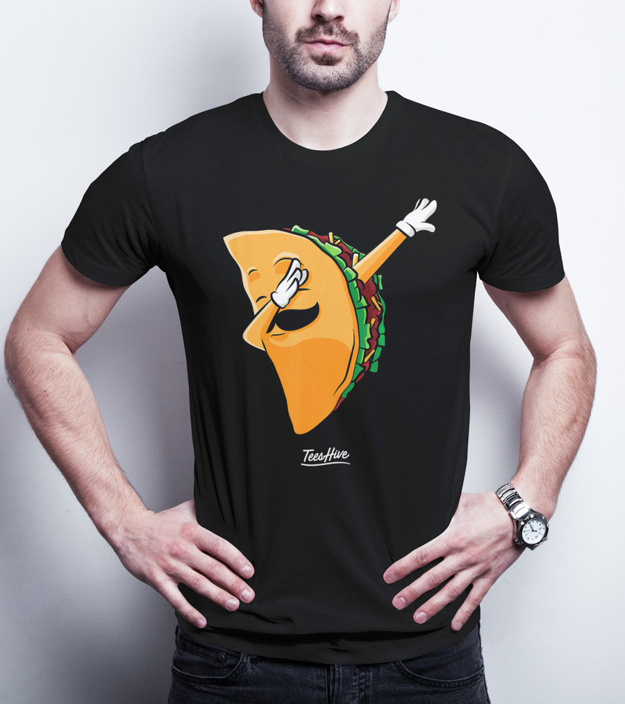 Dabbing Taco TeesHive Dab Dancing Taco Time T-Shirt