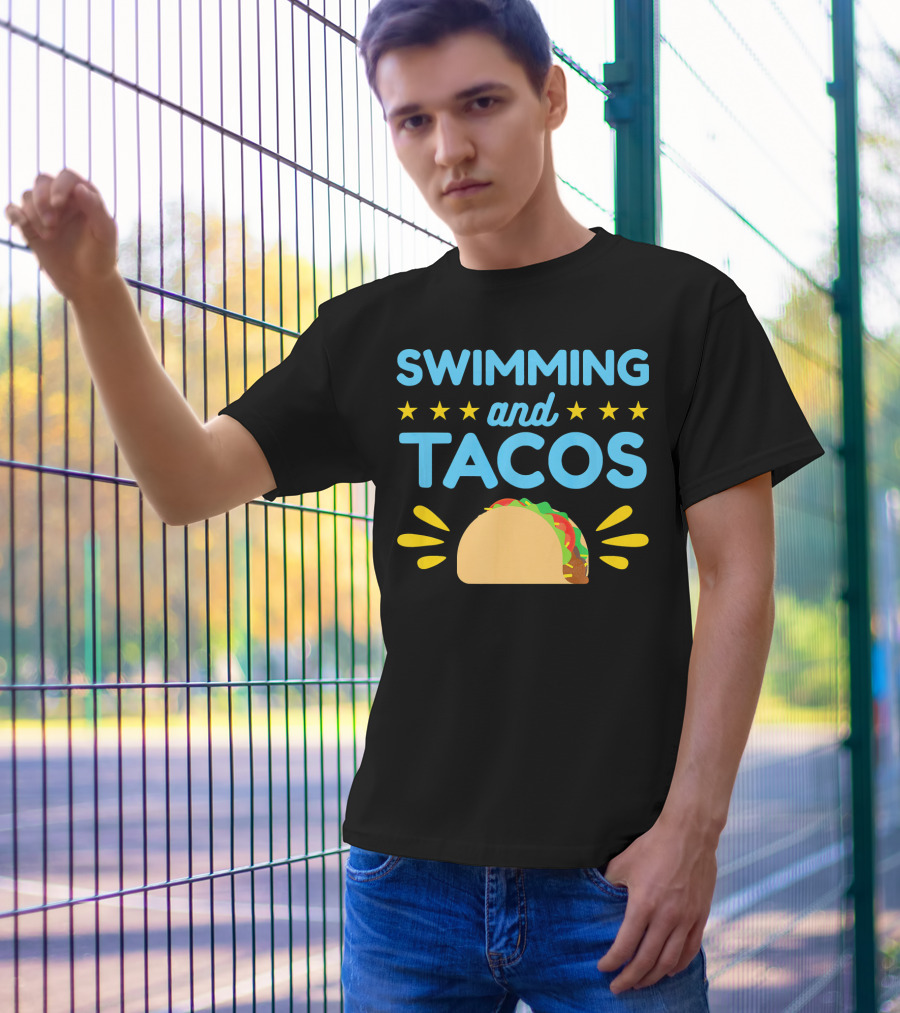 Swimming And Tacos Stars Taco T-Shirt