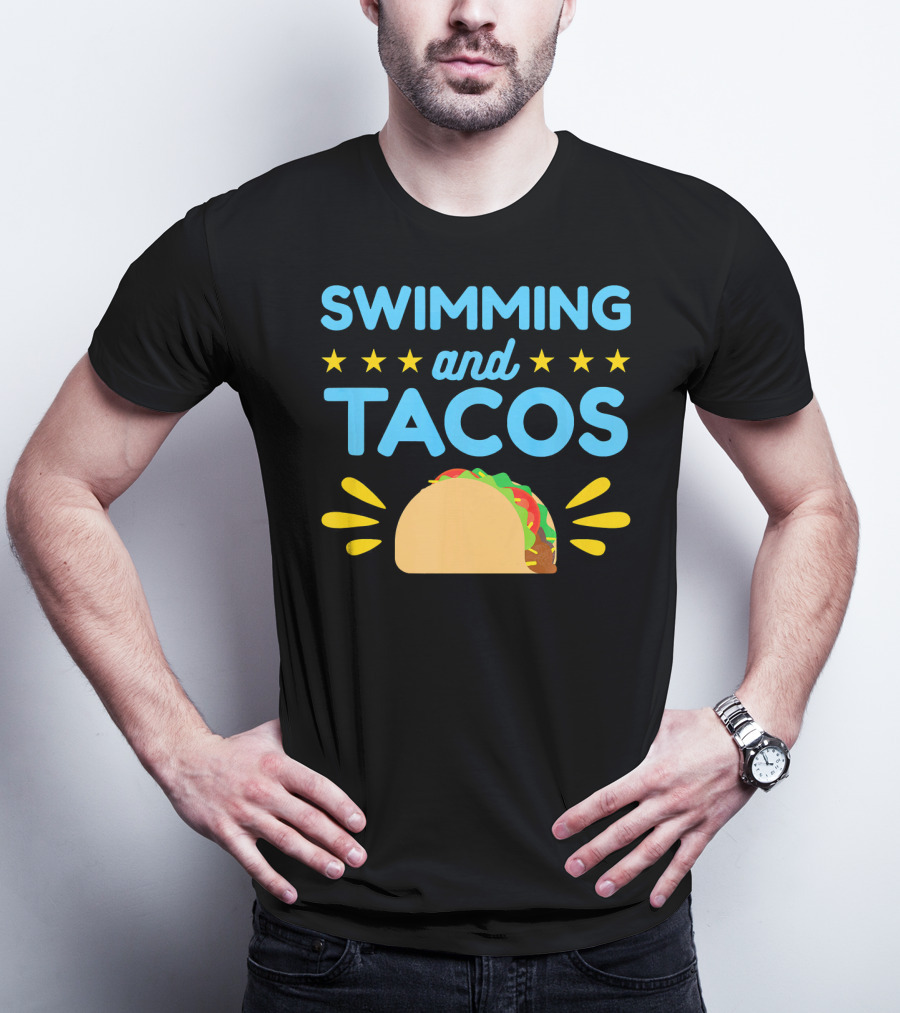 Swimming And Tacos Stars Taco T-Shirt
