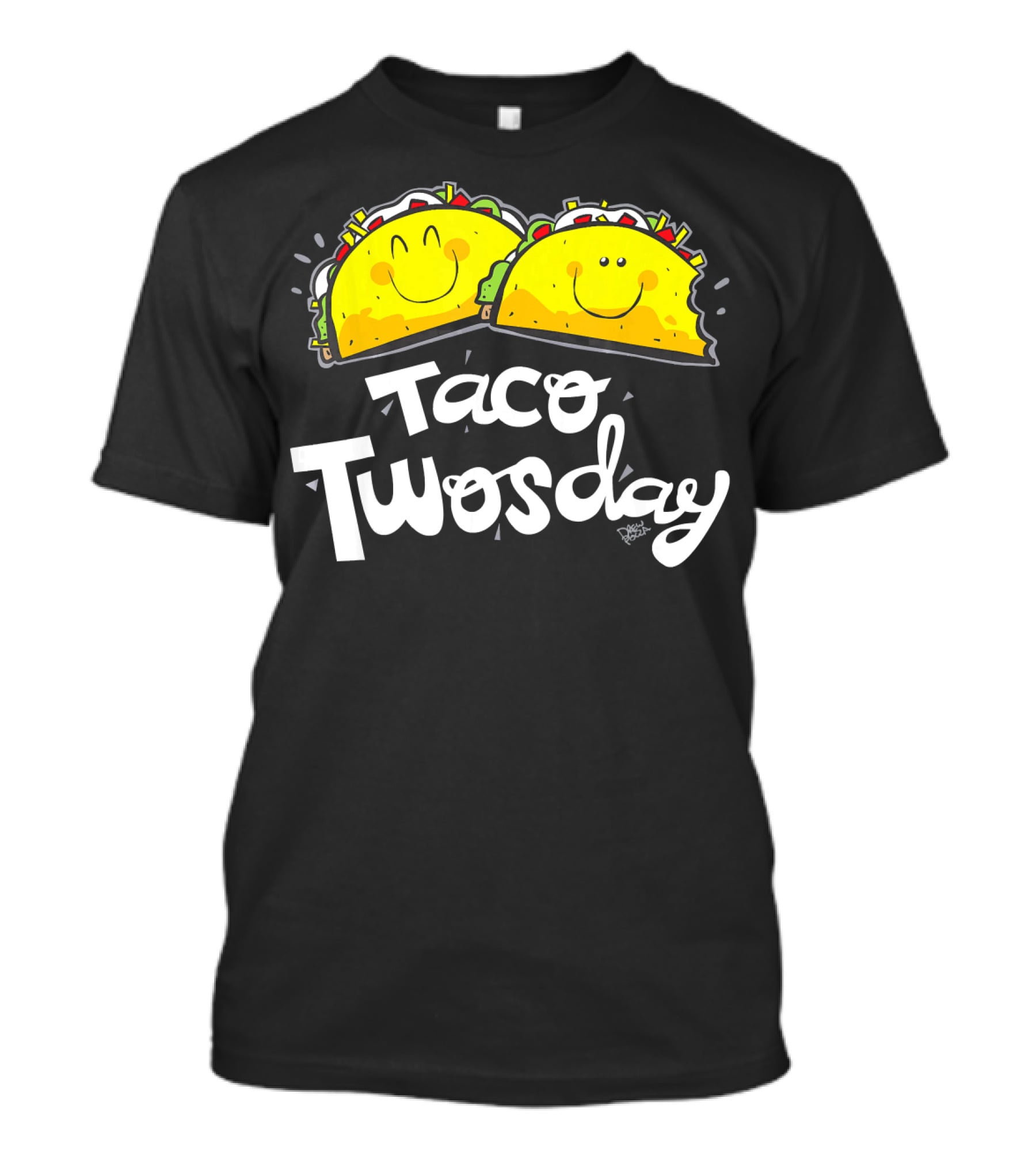 Taco Twosday Smiling Tacos Fun T-Shirt