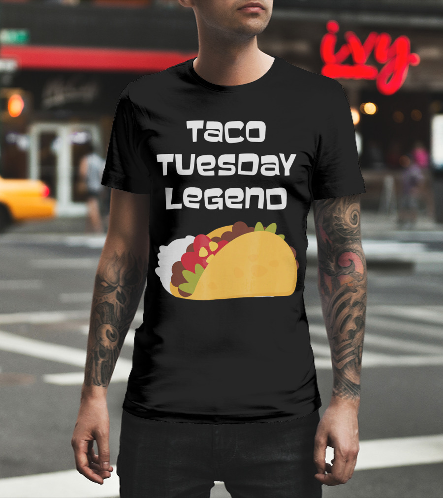 Taco Tuesday Legend Mexican Food Achievement T-Shirt