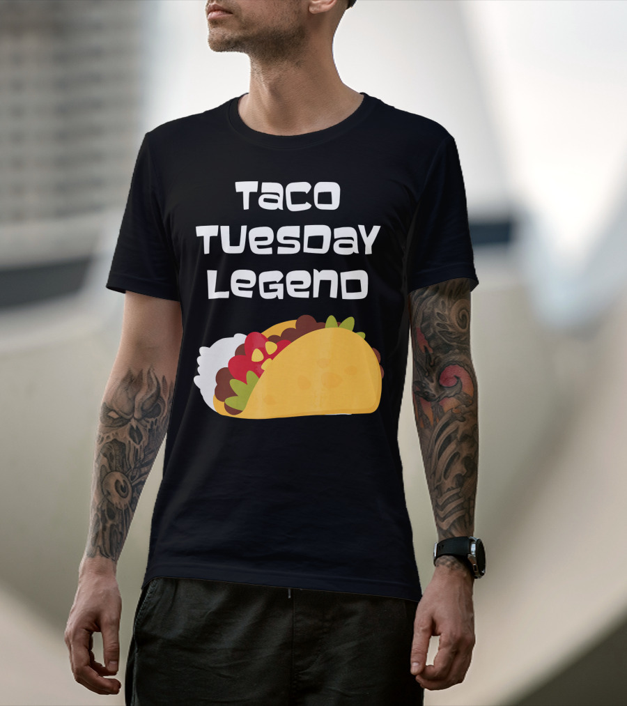 Taco Tuesday Legend Mexican Food Achievement T-Shirt