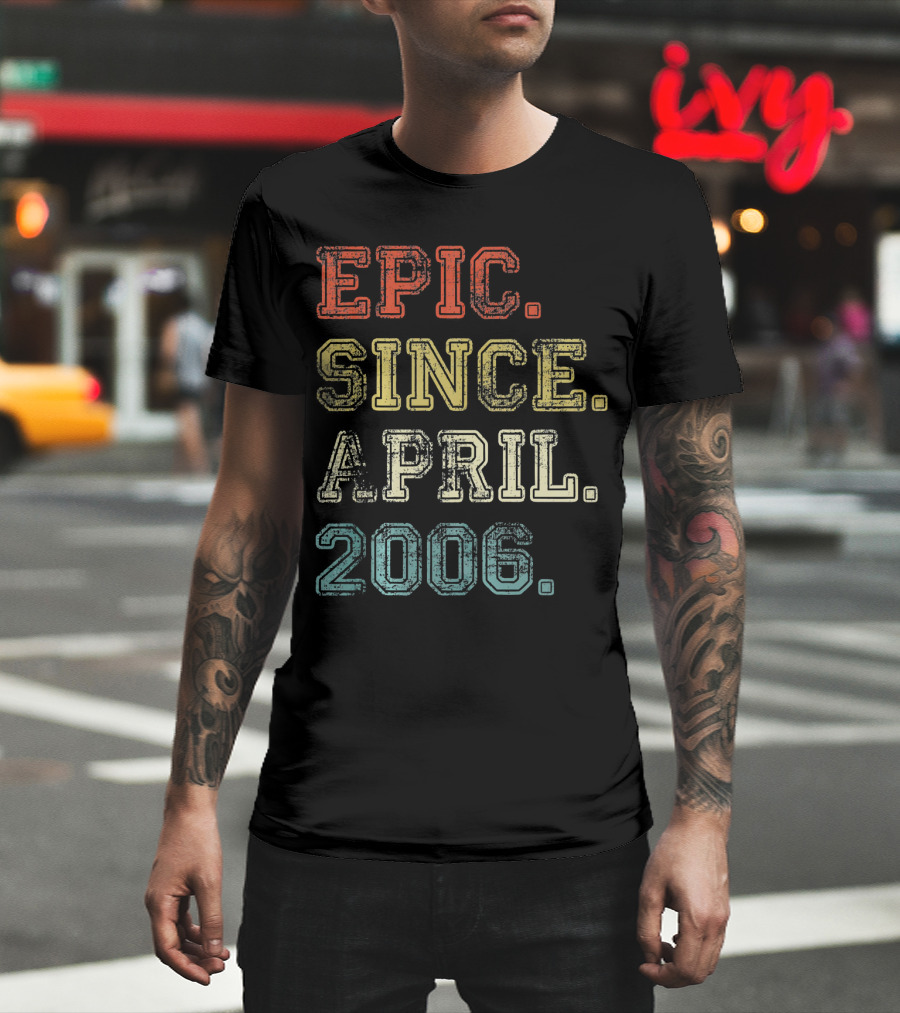 Epic Since April 2006 Retro 13 Years Old T-Shirt