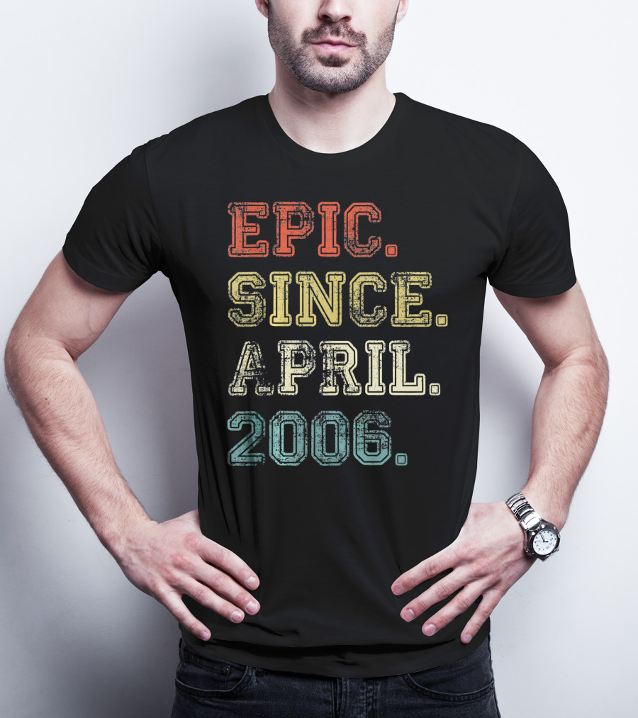 Epic Since April 2006 Retro 13 Years Old T-Shirt