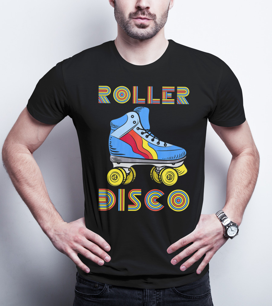 Retro 80s Roller Disco Skate Vibe T-Shirt
