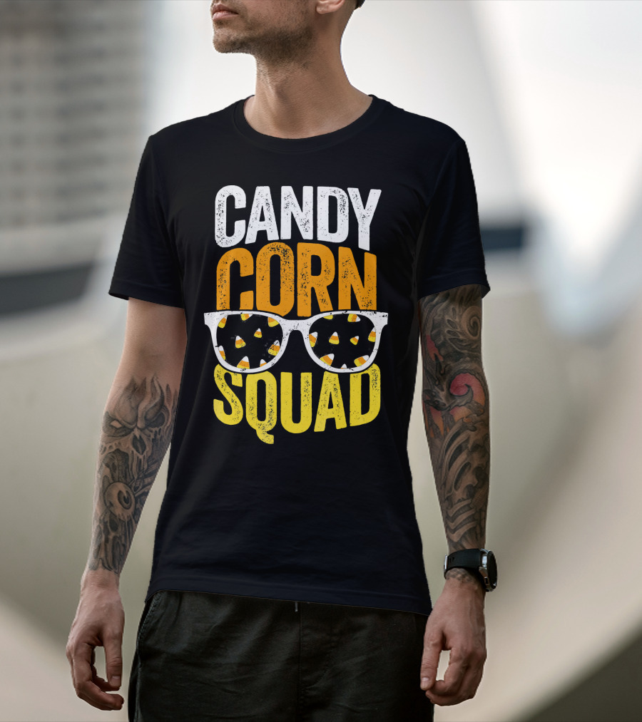 Candy Corn Squad Halloween Party Sunglasses T-Shirt