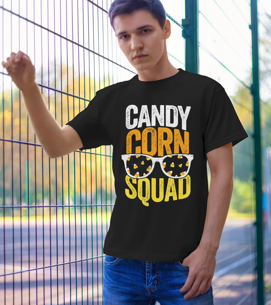 Candy Corn Squad Halloween Party Sunglasses T-Shirt