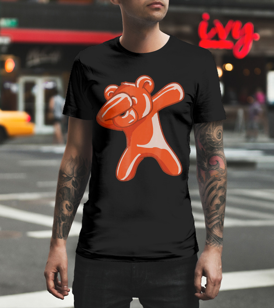 Dabbing Bear Gummy Candy Dance Dab Pose T-Shirt