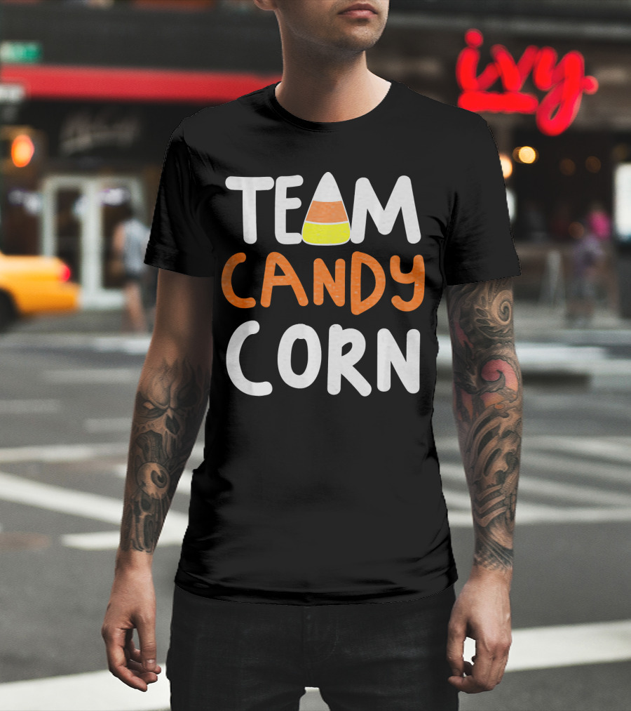 Team Candy Corn Halloween Treat Enthusiasts T-Shirt