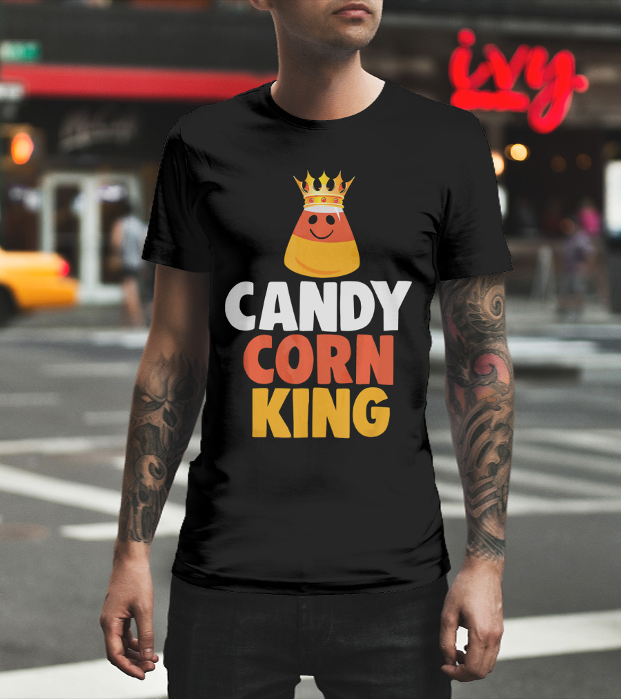 Candy Corn King Halloween Trick OR Treat T-Shirt
