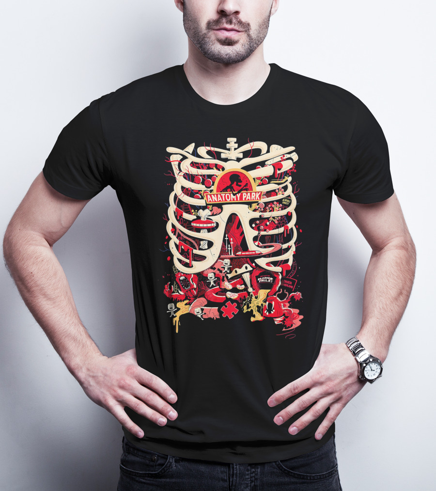 Anatomy Park Jurassic Adventure Cartoon T-Shirt