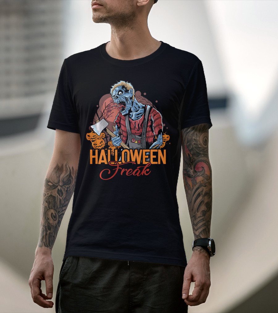 Halloween Freak Scary Zombie Horror T-Shirt