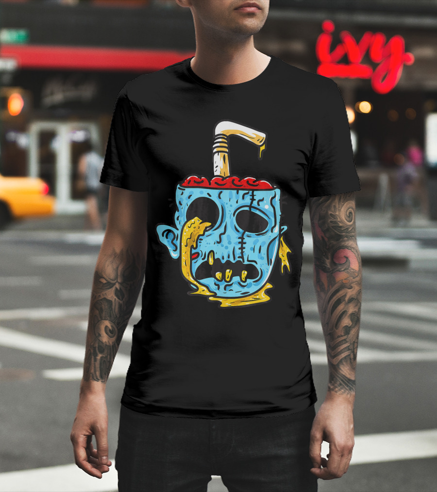Zombie Food Brain Slushie Horror T-Shirt