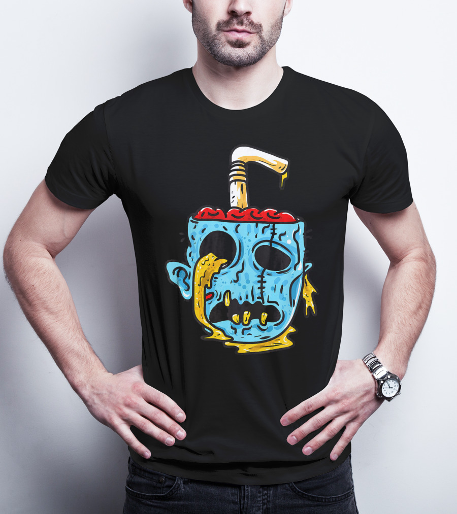 Zombie Food Brain Slushie Horror T-Shirt