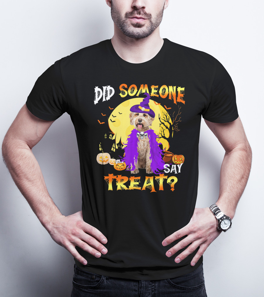 Did Someone Say Treat Labradoodle Dog Halloween T-Shirt
