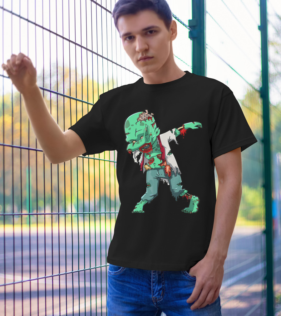 Zombie Halloween Dabbing Dab Cos T-Shirt