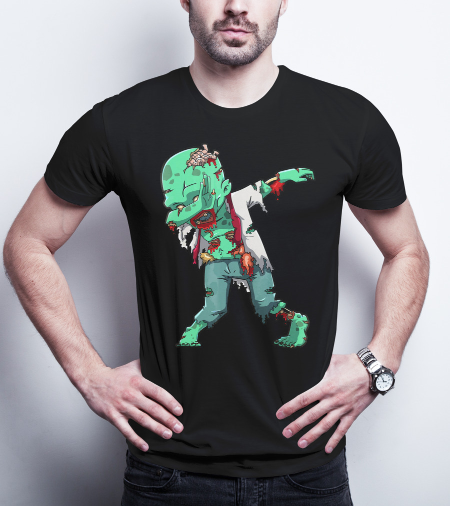 Zombie Halloween Dabbing Dab Cos T-Shirt