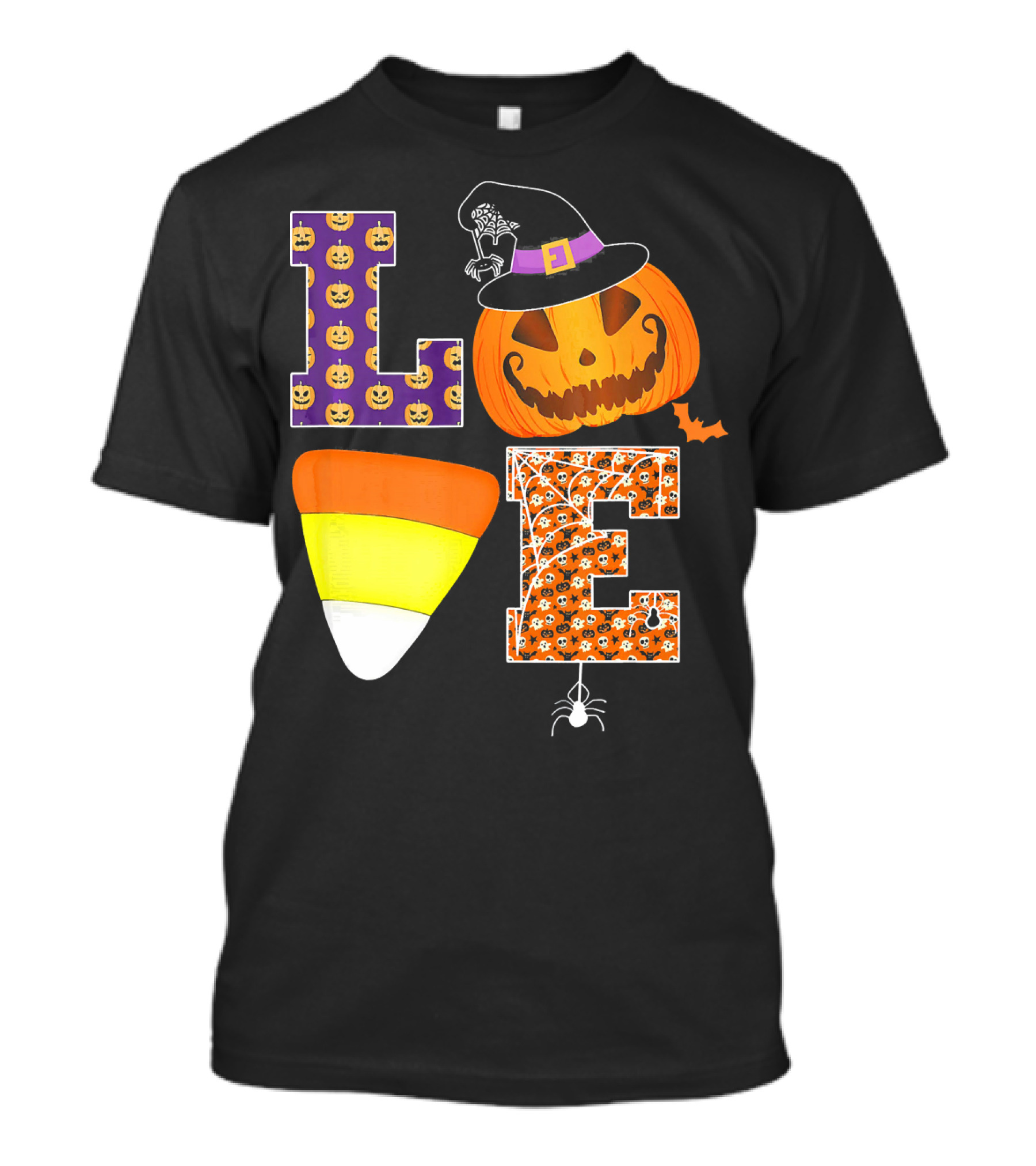 Halloween Pumpkin Candy Corn Love T-Shirt