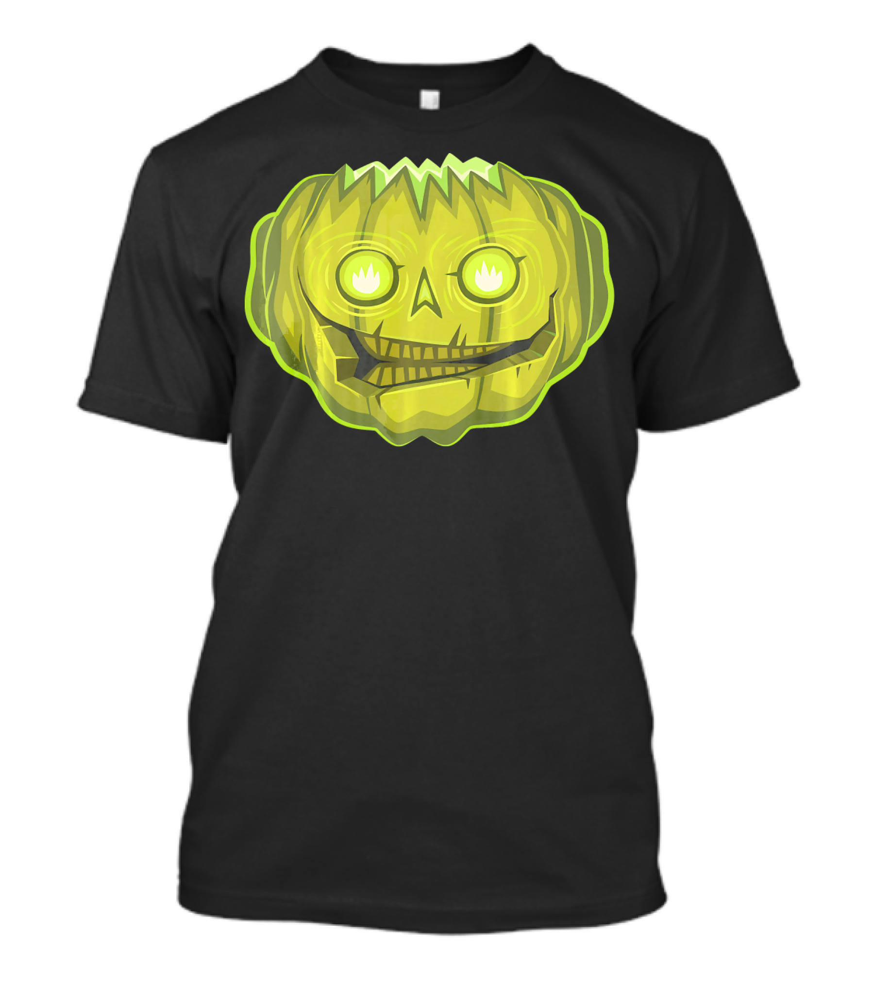 Halloween Zombie Pumpkin Glowing Skull T-Shirt