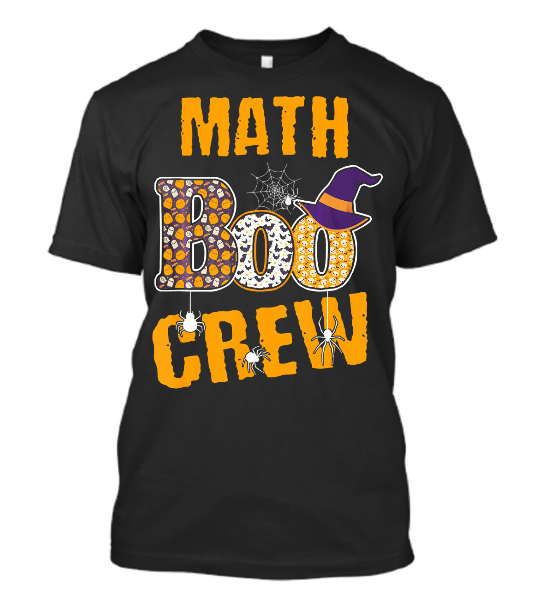 Math Boo Crew Halloween Teacher Pumpkins Spiders Hat T-Shirt