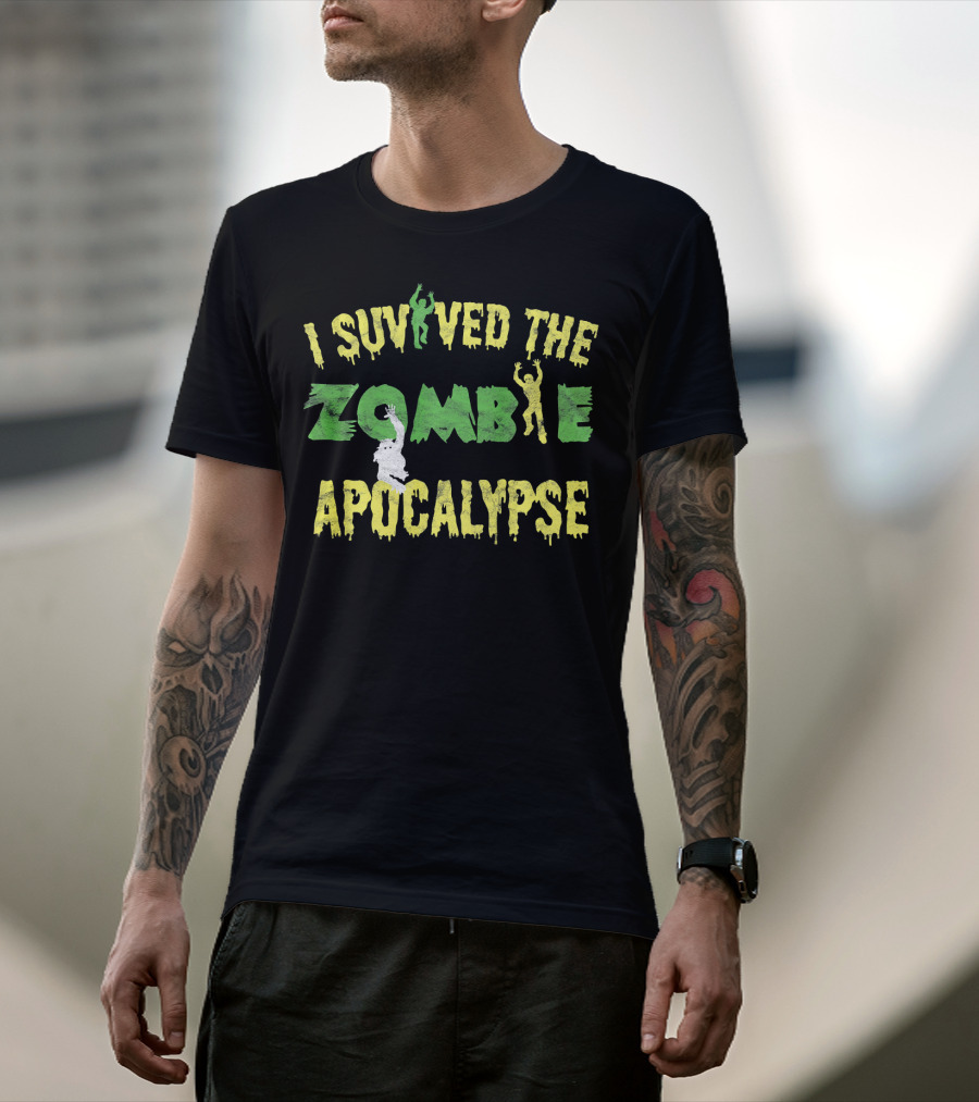 I Survived The Zombie Apocalypse Halloween T-Shirt