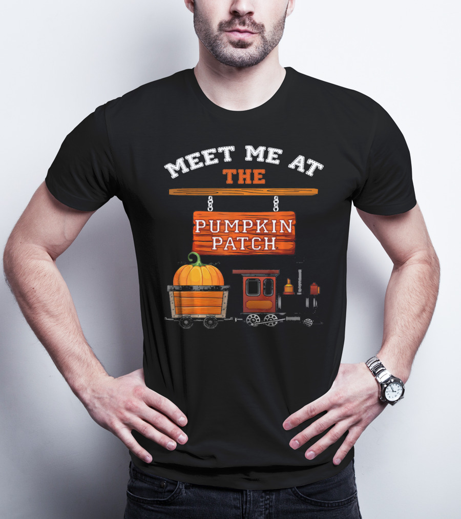 Meet Me At The Pumpkin Patch Train Ride Adventure T-Shirt