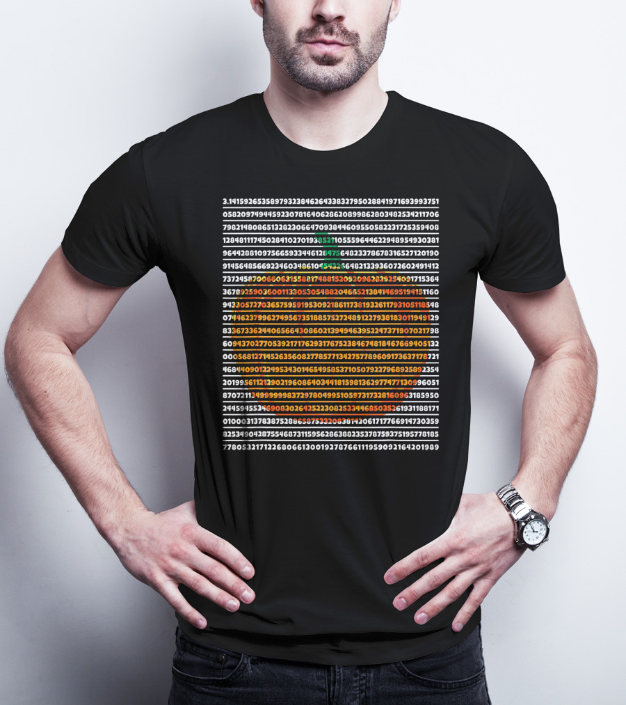 Pi Symbol Pumpkin Pie Math Digits Pi Day T-Shirt