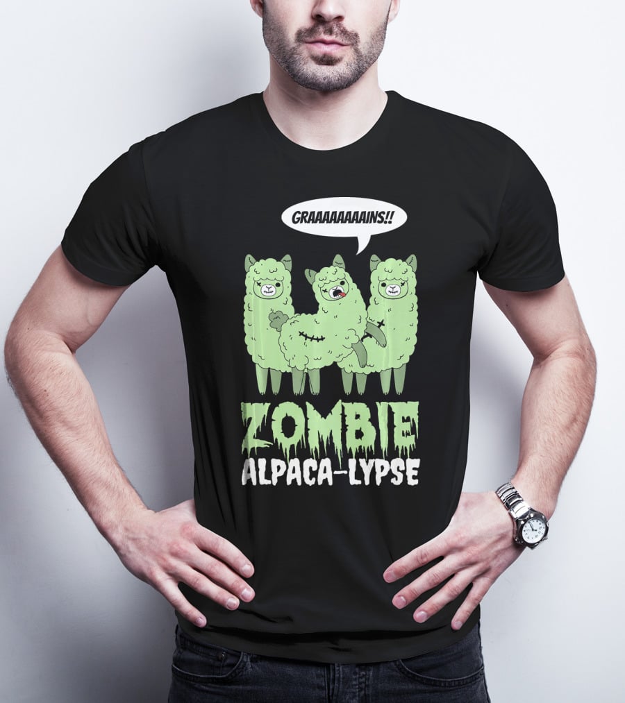 Zombie Alpaca-lypse GRAAAAINS T-Shirt