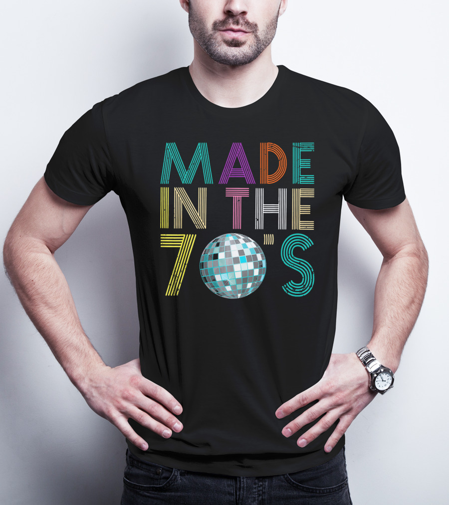 Made In The 70's Disco Ball Style Retro Costume T-Shirt